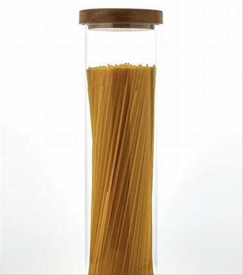 Банка контейнер стеклянный 1,5 л для спагетти
