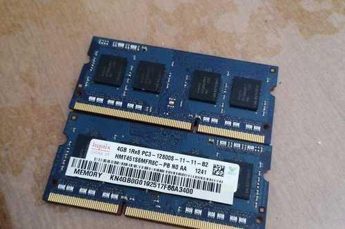 Оперативная память ddr3l Hynix 4gb x 2