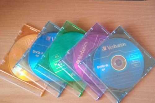 DVD-R диски чистые 5 штук