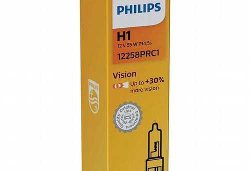 Лампа галогенная philips H1 Vision 12V 55W, 1 шт