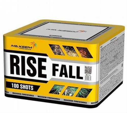 Салют Фейерверк с треском rise fall 100 залпов