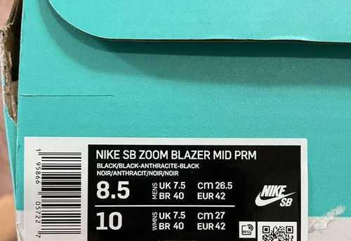 Кеды Nike sb zoom blazer mid оригинал
