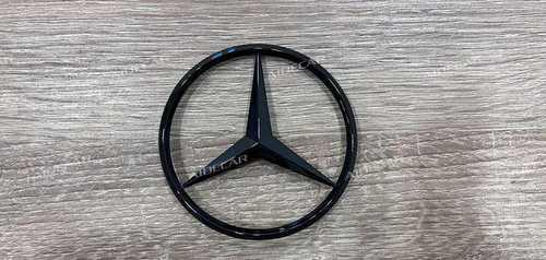 Эмблема багажника Mercedes - 85 мм Черная - Новая
