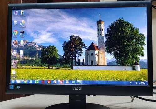 Монитор 18.5" AOC e950S/1366x768/TN/D-sub/DVI/Звук