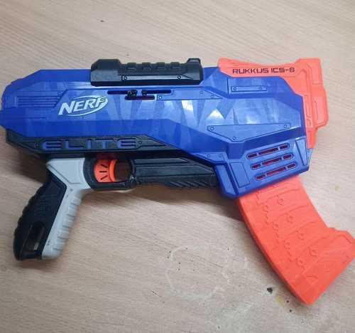 Детский игрушечный полу-автомат Nerf