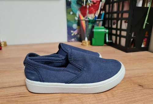 Слипоны тапки кеды button blue детские 27