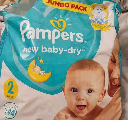 Подгузники pampers 2