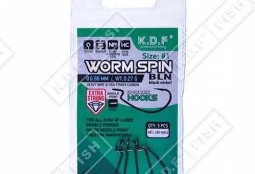 Крючок офсетный KDF Worm Spin 180-9001 №1
