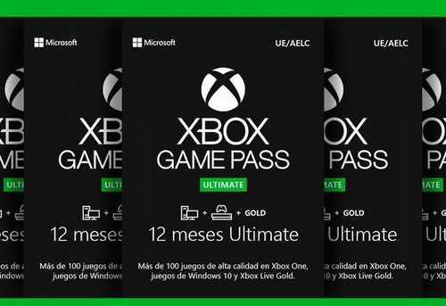 Подписка xbox game pass ultimate 5/12М