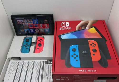 Nintendo switch oled чип + 29 игр + 256 гб Новая