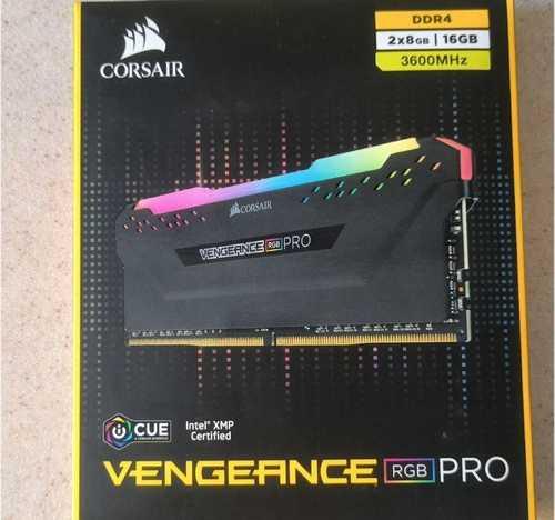 Оперативная память Corsair ddr4 16gb 3200 2x8 RGB