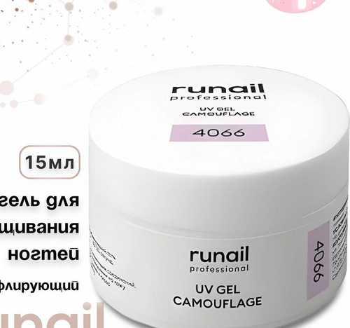 RuNail Камуфлирующий гель 15г №4066