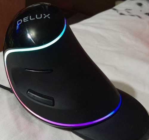 Вертикальная мышь Delux M618 Plus rgb A825