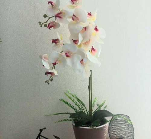 Орхидея (фаленопсис) искусственная для декора