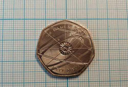 Монета 50 пенсов 2017 года Великобритания