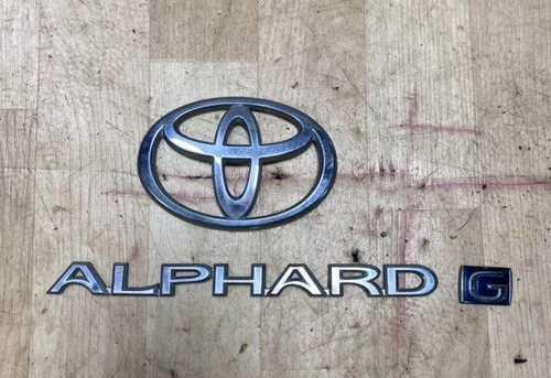 Эмблема Toyota Alphard ANH15W 2AZ-FE 2003