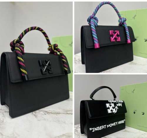 OFF white сумка 26 см кожа