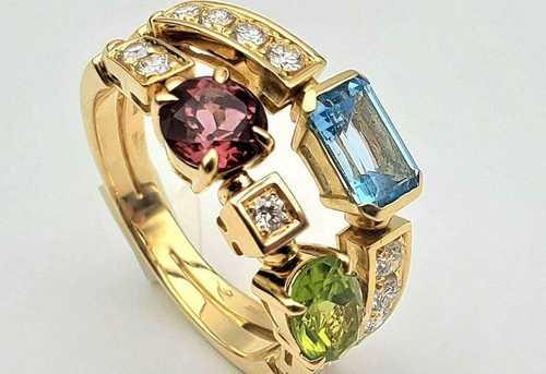 Bvlgari Allegra Multicolor Gemstone кольцо