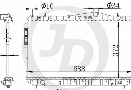 Just drive JPR0002 Радиатор двигателя M/T