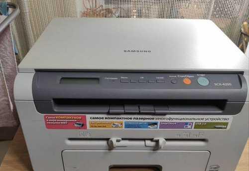 Мфу Принтер Samsung SCX-4200, ч/б, A4