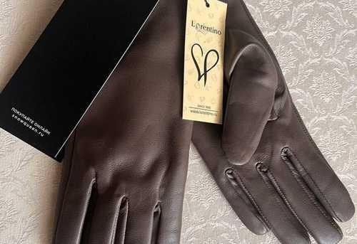 Новые кожаные перчатки женские
