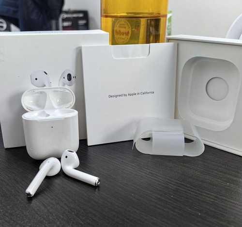 Наушники apple airpods 2 с зарядным кейсом