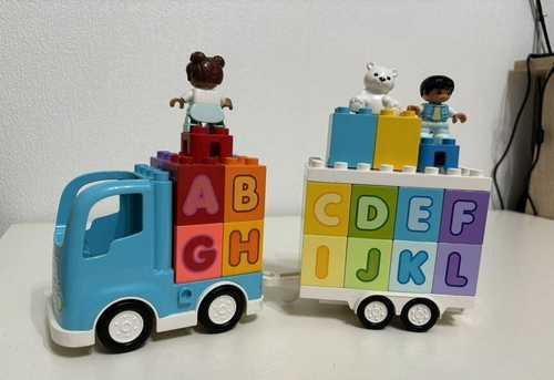 Lego duplo грузовик алфавит