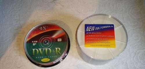 Диски (Болванки) DVD+R DL 8,5Gb 10шт и 50шт