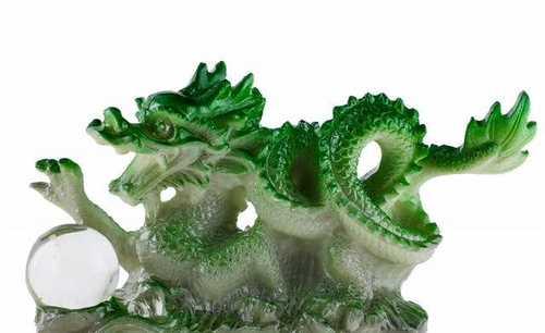 Дракон зеленый фигурка для чайной церемонии