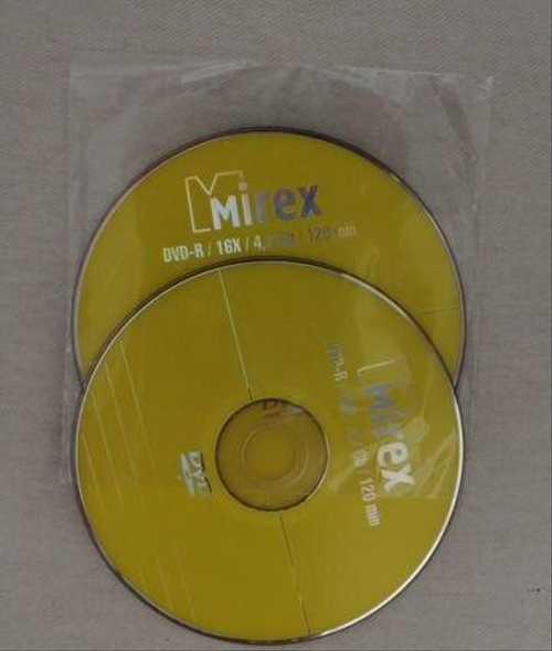 Диски mirex dvd-r новые