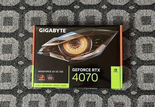 Новая Gigabyte Windforce 2X RTX 4070 12Gb OC