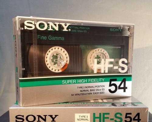 Аудиокассета Sony HF-S 54 (High Fidelity Super)