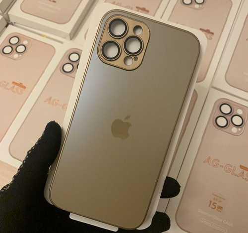 Чехол на iPhone 12 Pro Max золотой Desert Titanium