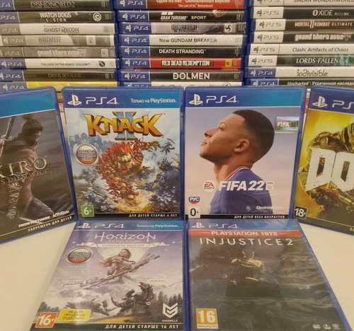 PS4 Horizon/ Fifa/ Doom/ Knack/ Injustice/ Sekiro