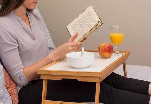 Столик-поднос для романтического завтрака (дерево)