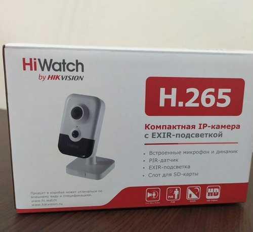 Видеокамера HiWatch DS-l214(B) (Компактная, IP)