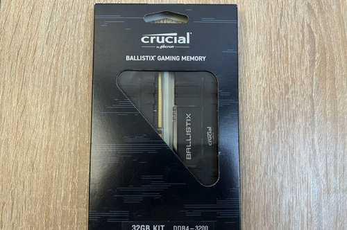 Crucial Ballistix Black 2x16Gb 3200 мгц