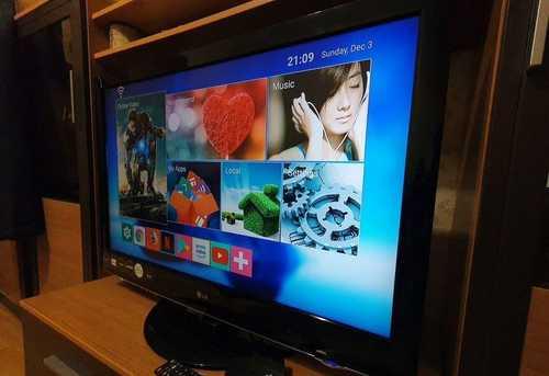 Большой LED телевизор LG 106 см+SmartTV приставка