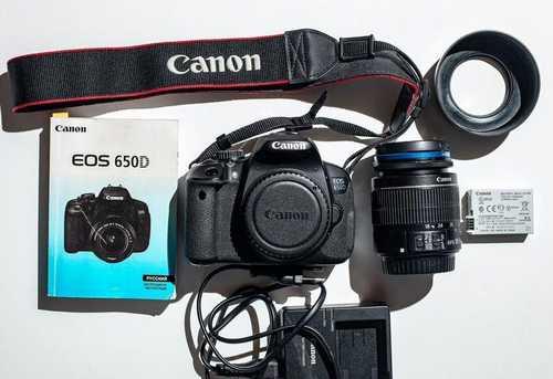 Фотоаппарат canon 650d + kit 18-55