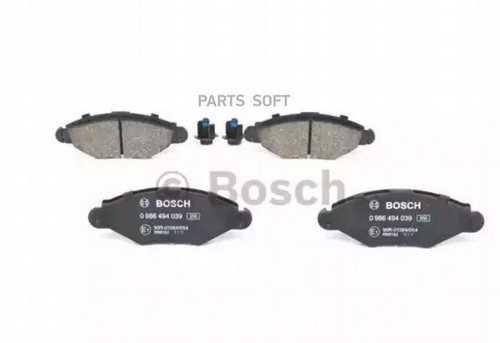 Bosch 0986494039 Колодки торм диск передн к-т