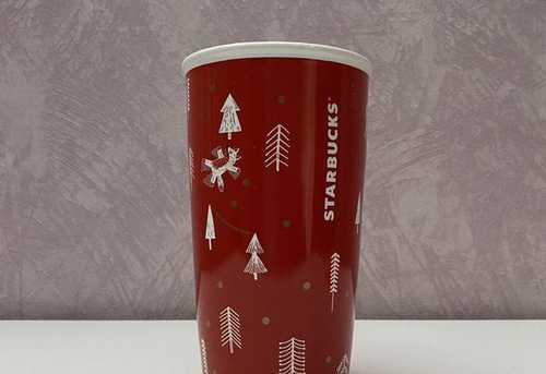 Кружка стакан тамблер керамика Starbucks Holiday