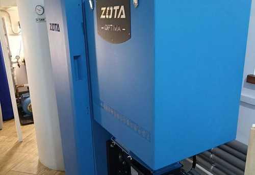Твердотопливный котел zota Optima-25 кВт,б/у 4 мес