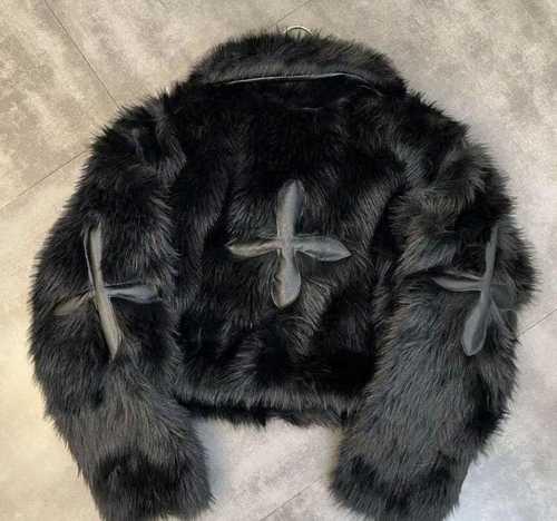 Шуба из эко меха