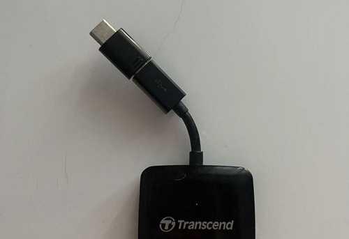 Картридер USB Type-C Transcend