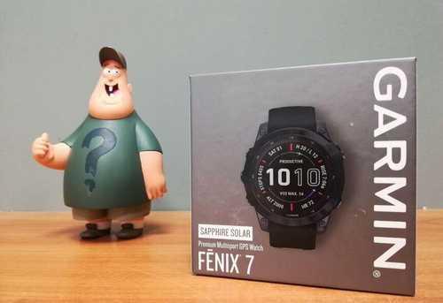 Смарт часы Garmin Fenix 7 Sapphire Solar (Новый)