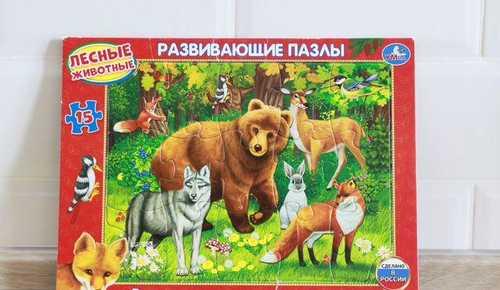 Детские пазлы с рамкой и основанием для малышей