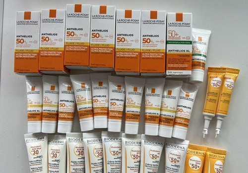 Пробники La roche posay, Bioderma spf 30,50+