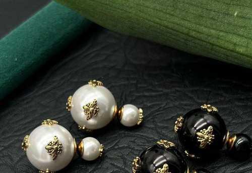 Серьги пуссеты Dior