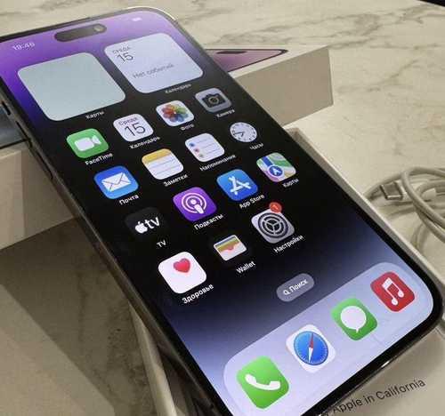 iPhone 14 Pro max purple 128gb sim esim