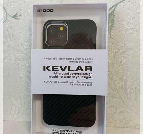 11 Pro iPhone кевлар чёрный чехол kzdoo